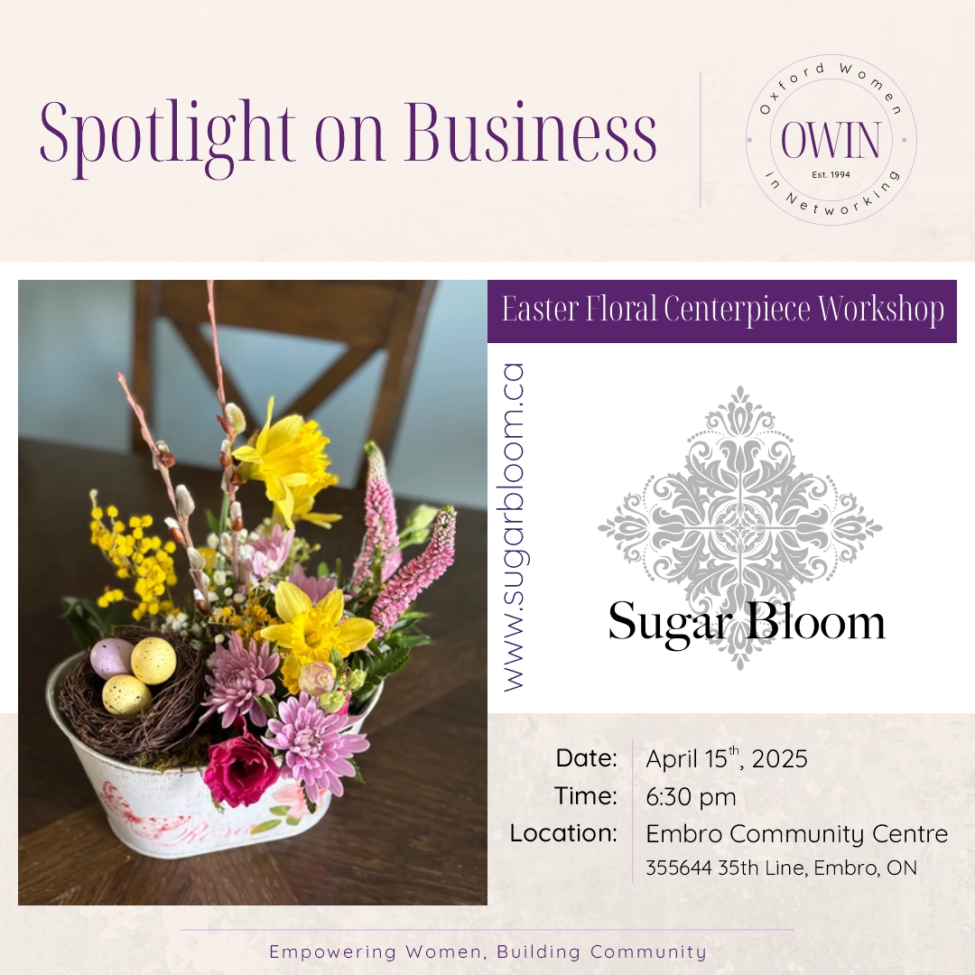 Easter Centerpiece Workshop – Oxford Women in Networking